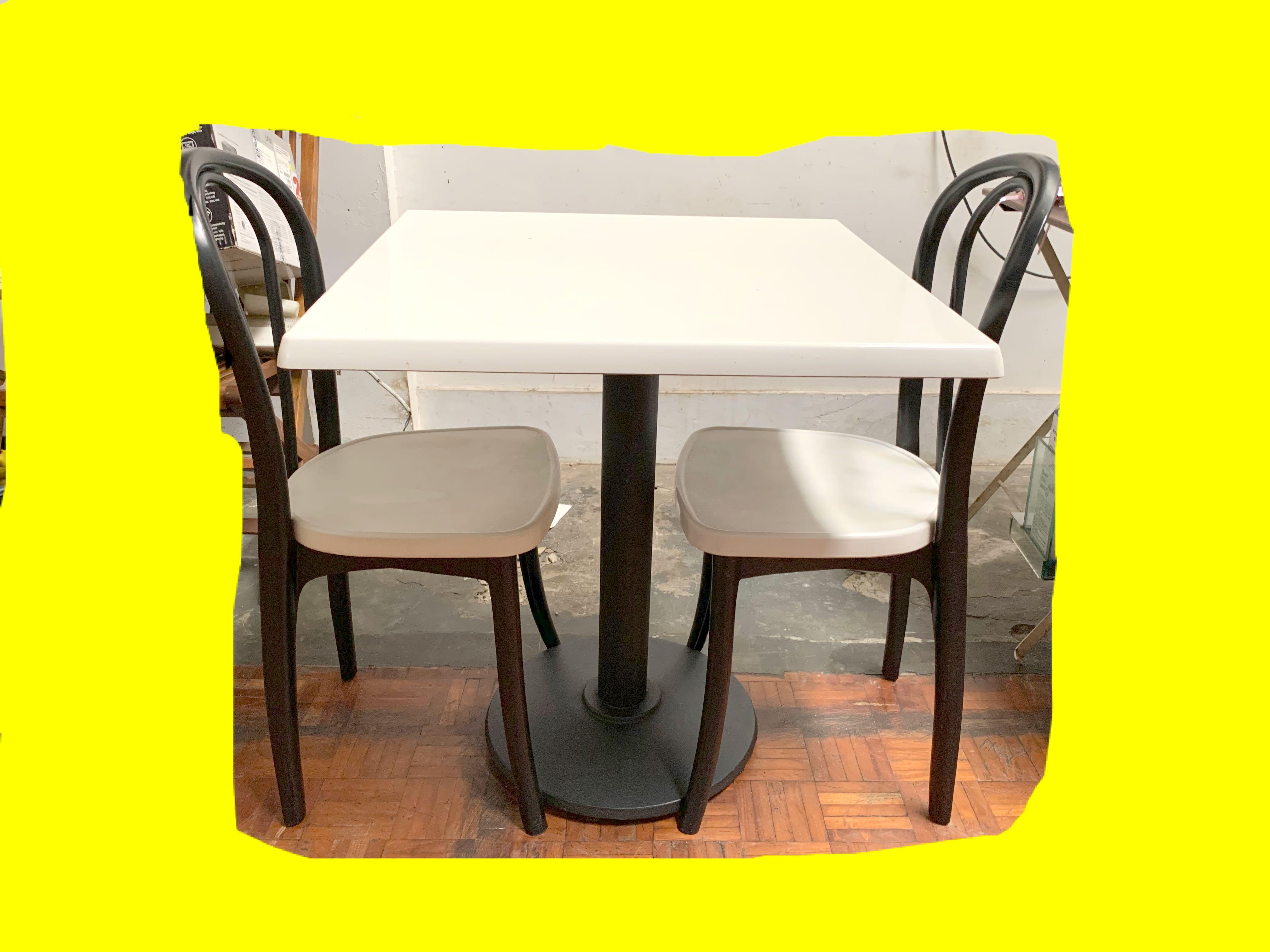 Meja makan Informa set 1 meja + 2 kursi, Perabotan Rumah di Carousell