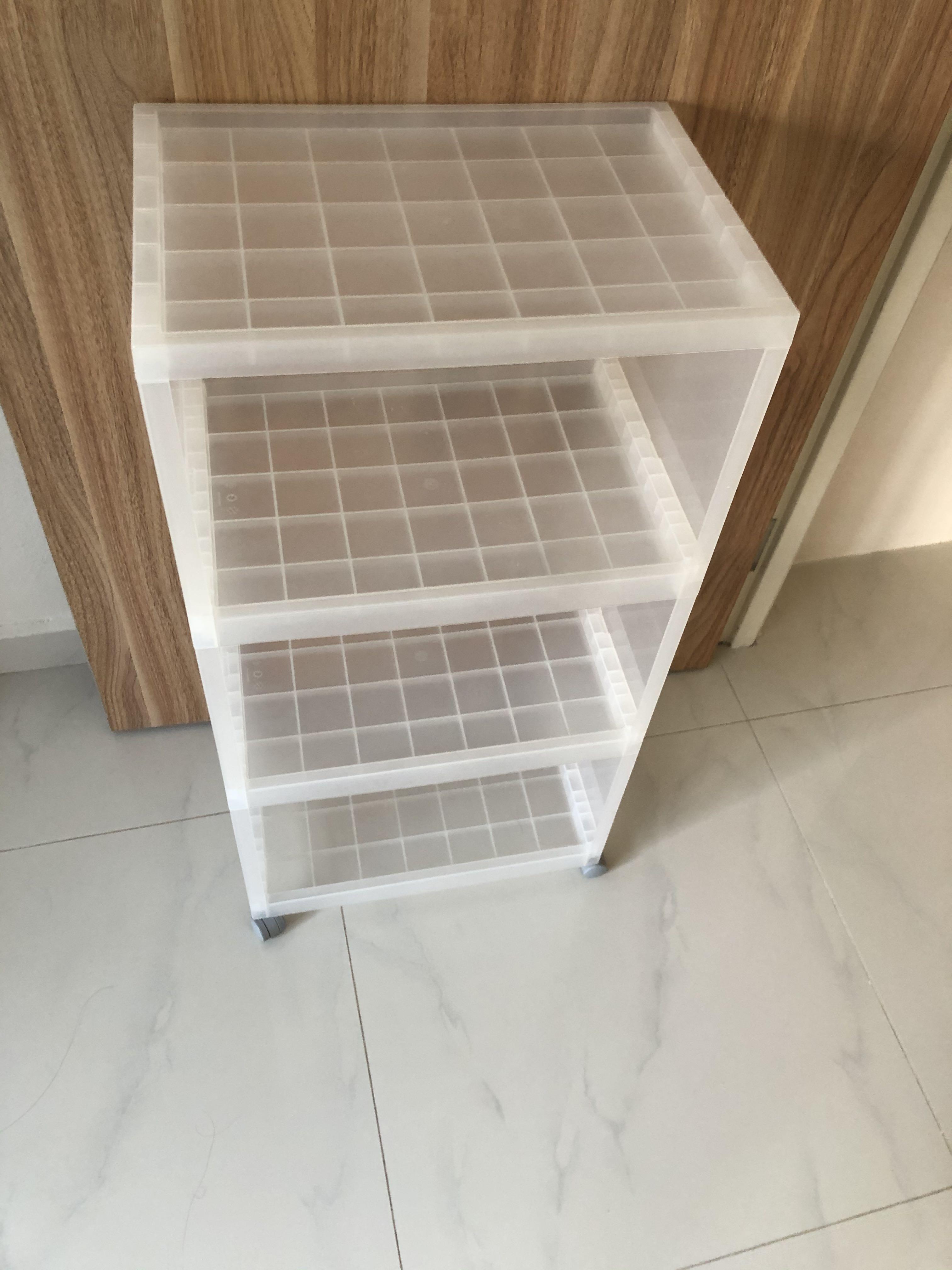 Muji storage rack/shelf with caster, Furniture & Home Living, Home ...