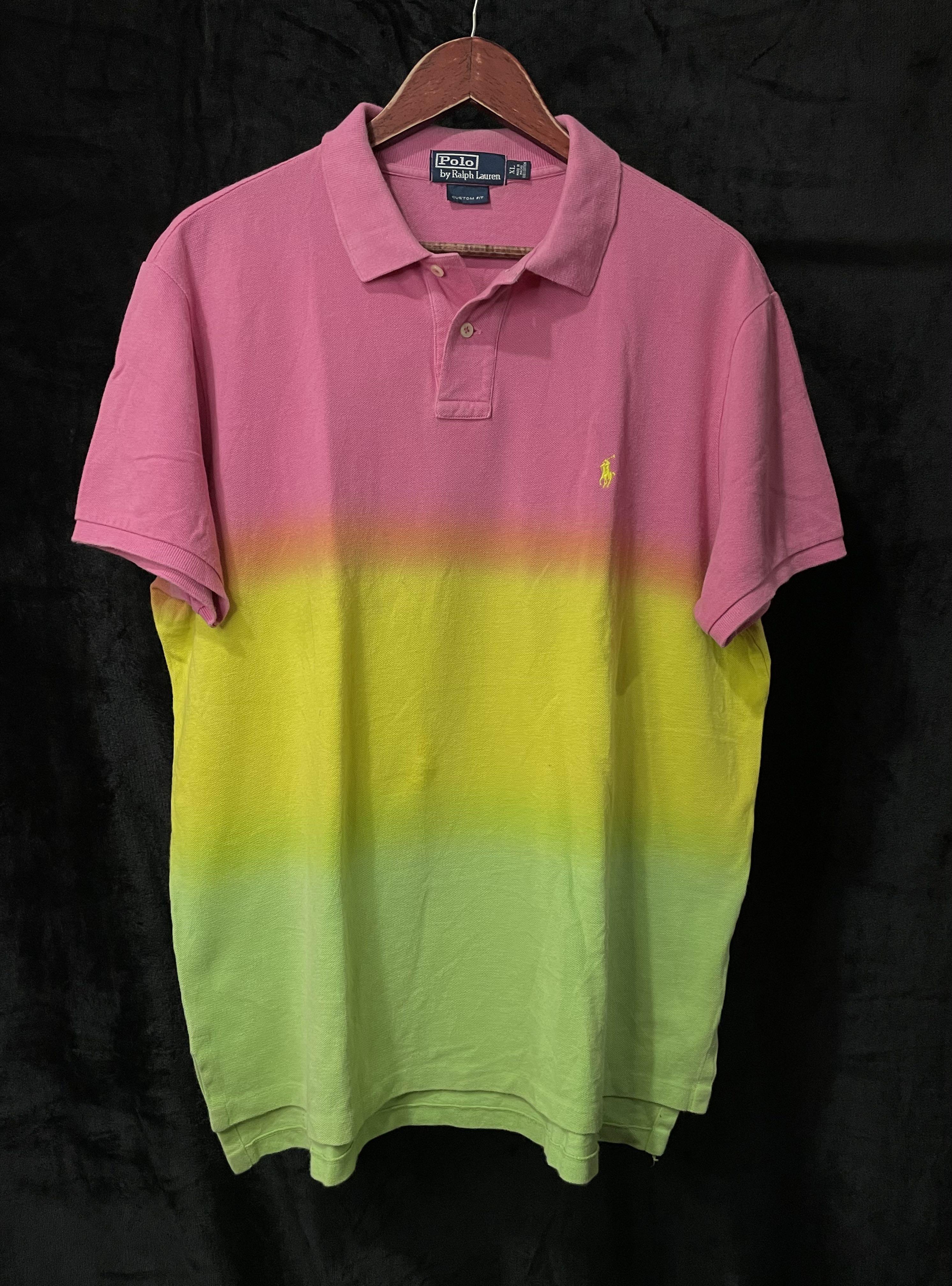 POLO RALPH LAUREN TRI-COLOR POLO SHIRT, Men's Fashion, Tops & Sets ...