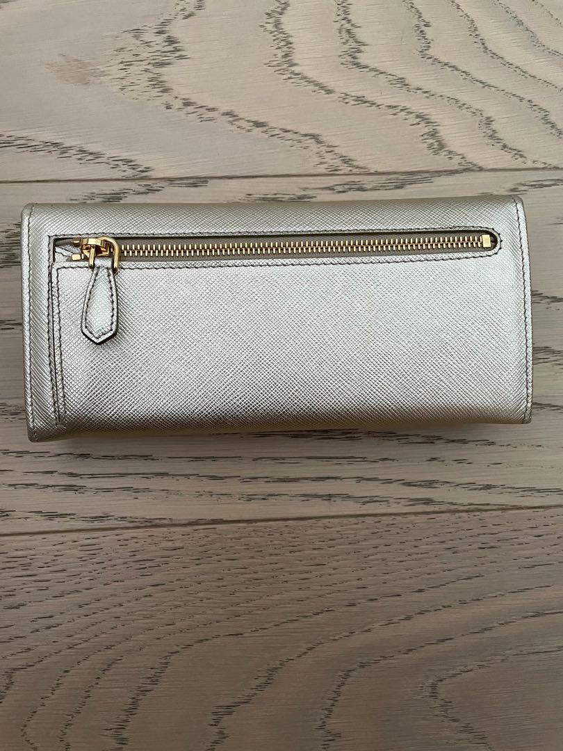 [RARE] Gold Prada Wallet, Women's Fashion, Bags & Wallets, Wallets ...