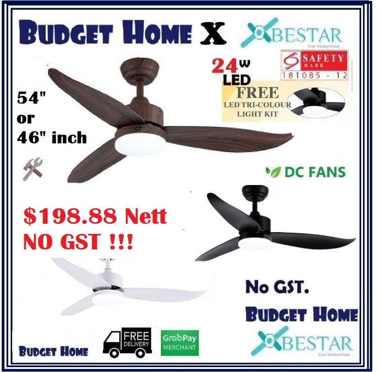 Ceiling fan Bestar Dc Razor, Furniture & Home Living, Lighting & Fans ...