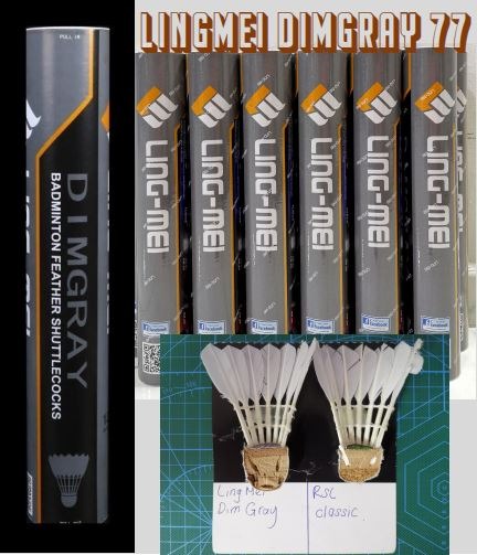 [Ready Stock] - Ling Mei DimGray 77 Badminton Shuttlecock, Sports ...