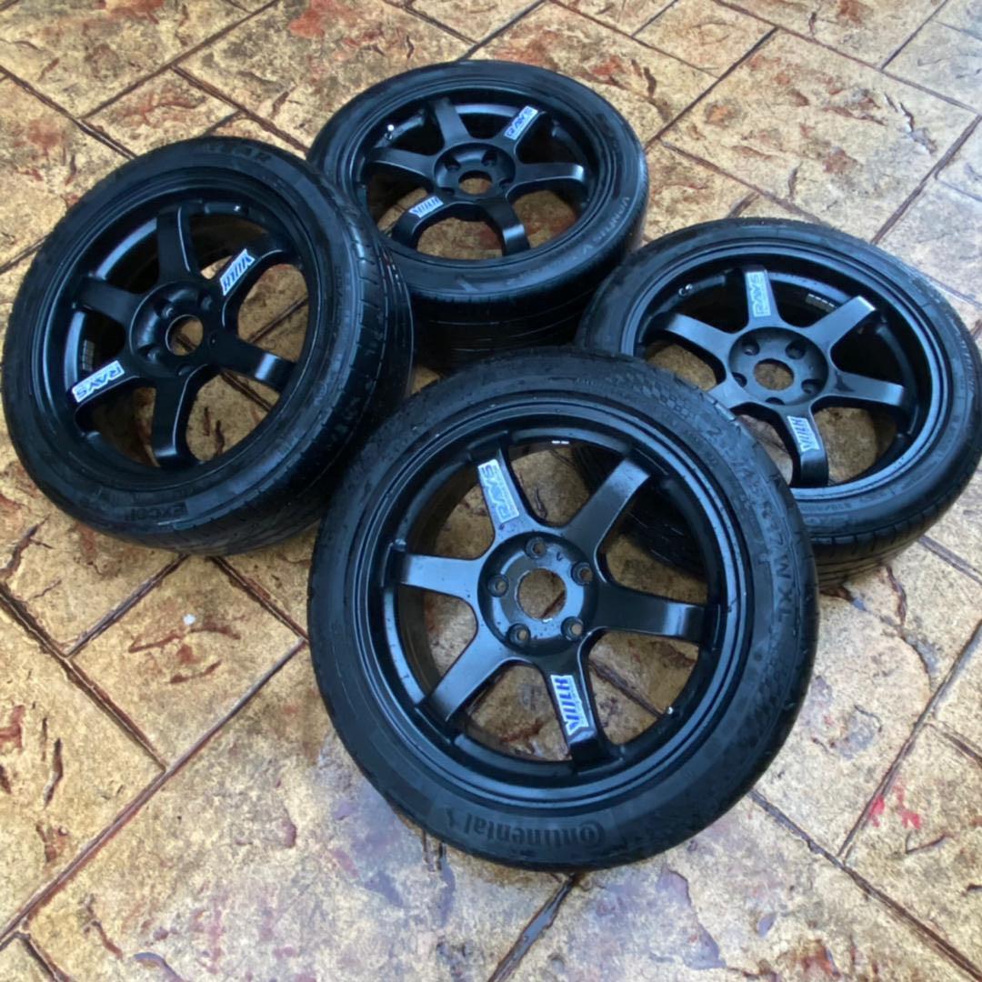 Rim TE37 SL 17X7jj 5x114, Auto Accessories on Carousell