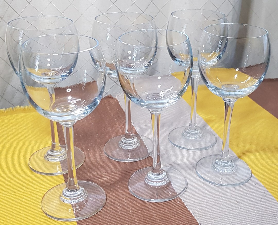 Simple wine glass 6, Furniture & Home Living, Kitchenware & Tableware ...