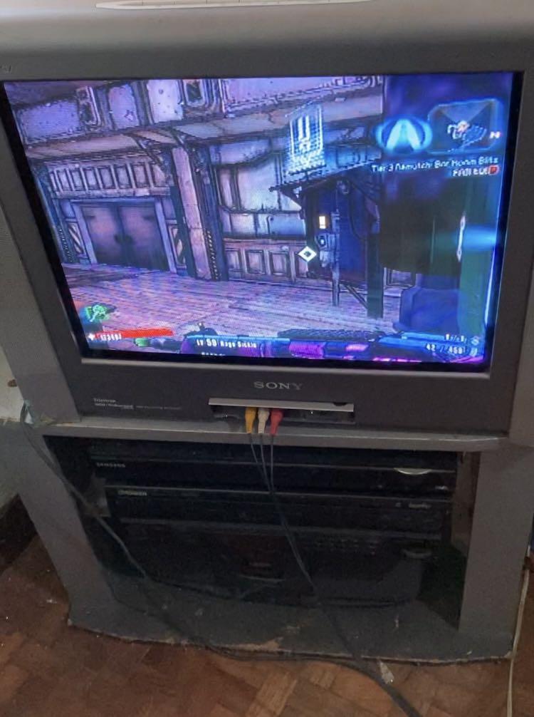 SONY Trinitron Flatscreen 21” CRT TV, TV & Home Appliances, TV ...