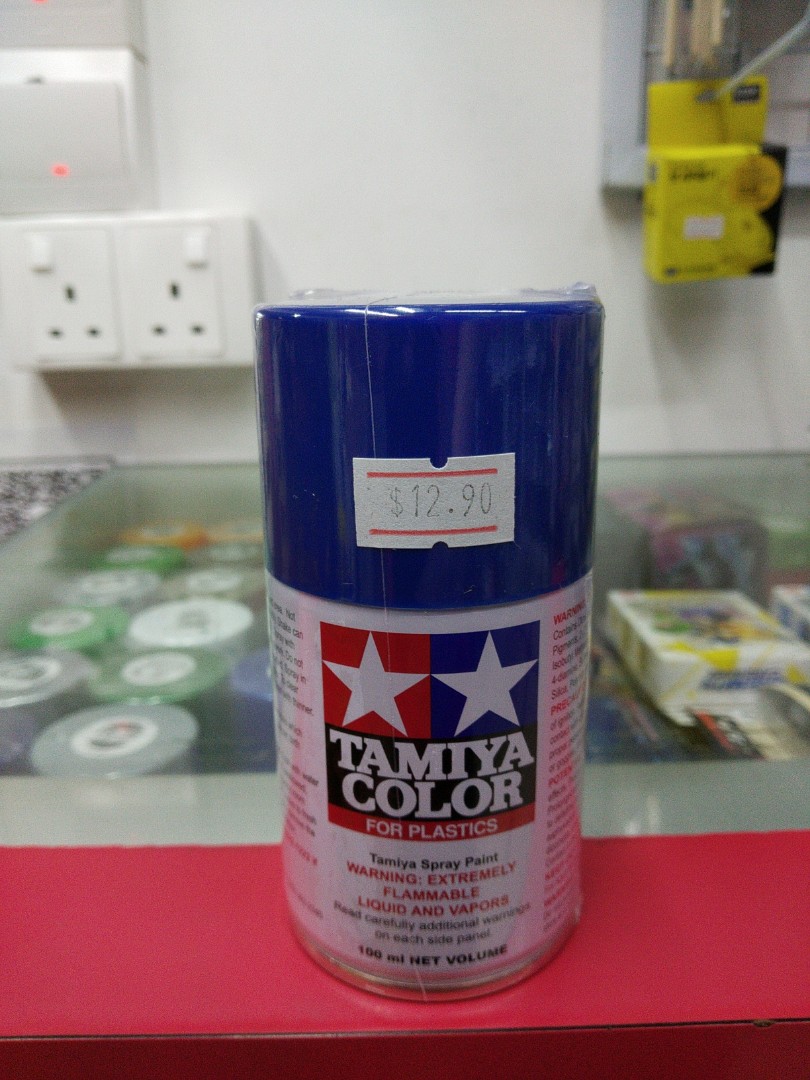 Tamiya TS-15 Blue Spray Paint For Plastic, Hobbies & Toys, Stationery ...