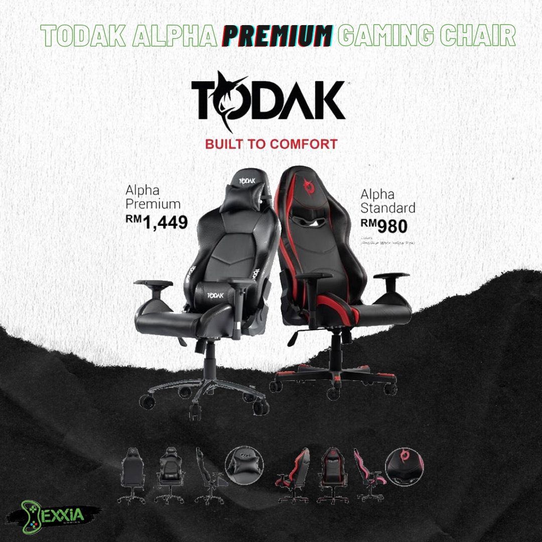 Todak Alpha Premium Gaming Chair, Video Gaming, Gaming Accessories ...