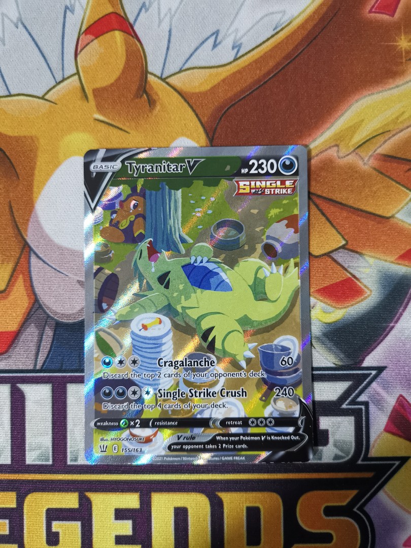 Tyranitar V Alternate Full Art - Pokemon TCG Battle Styles, Hobbies ...