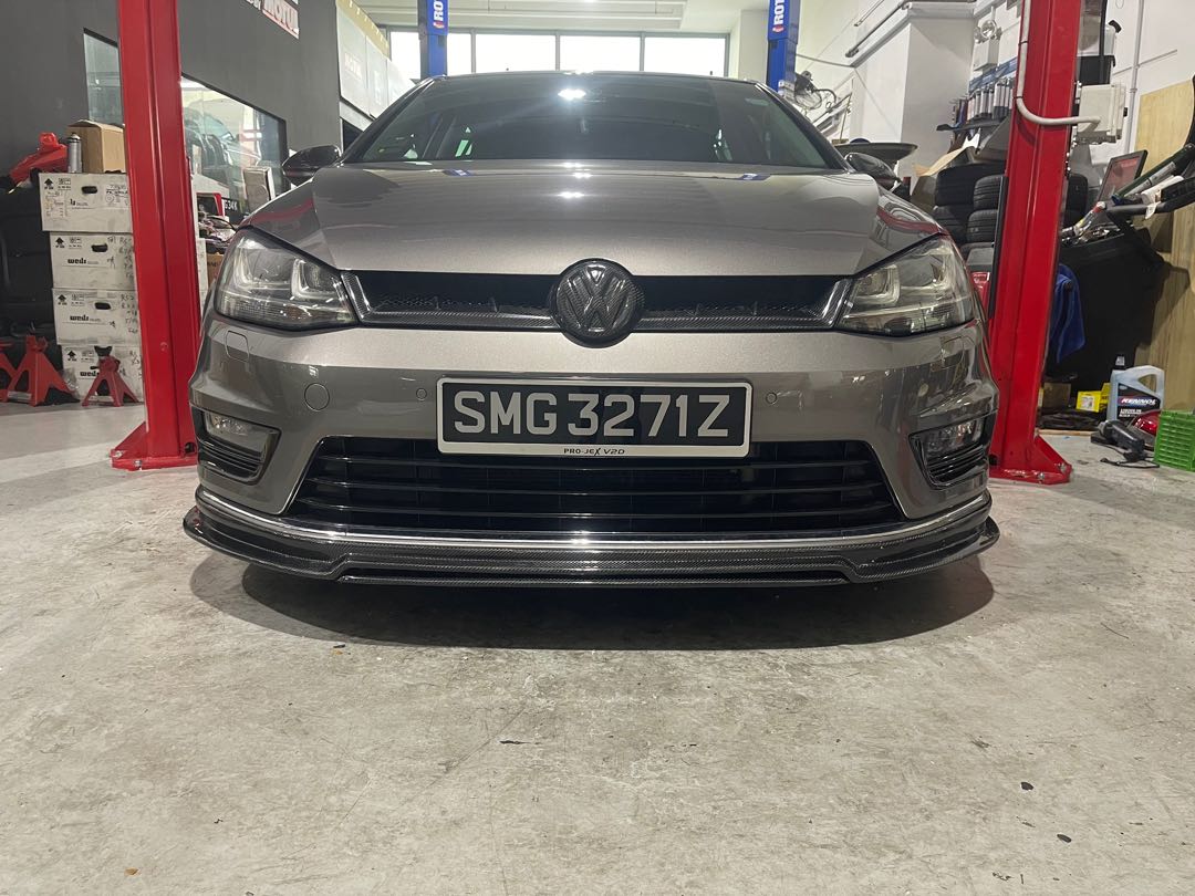 Volkswagen Mk7 Golf R/GTI/Rline Revozport Carbon Fiber Front Lip, Car ...