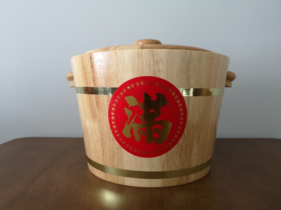 Wooden rice container 米桶, Furniture & Home Living, Kitchenware ...