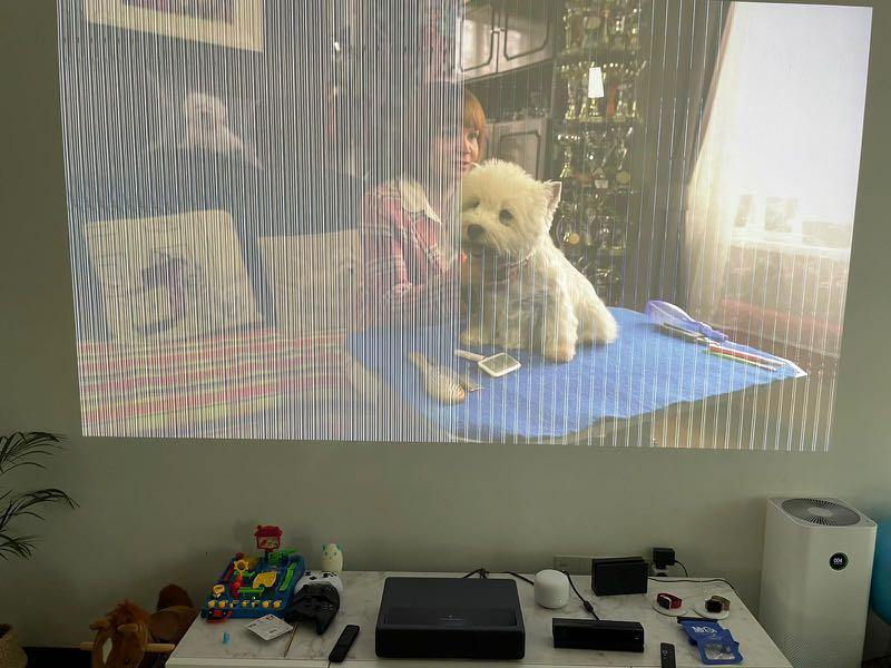 Xiaomi 4k laser UST projector stainless steel plate solve vertical ...