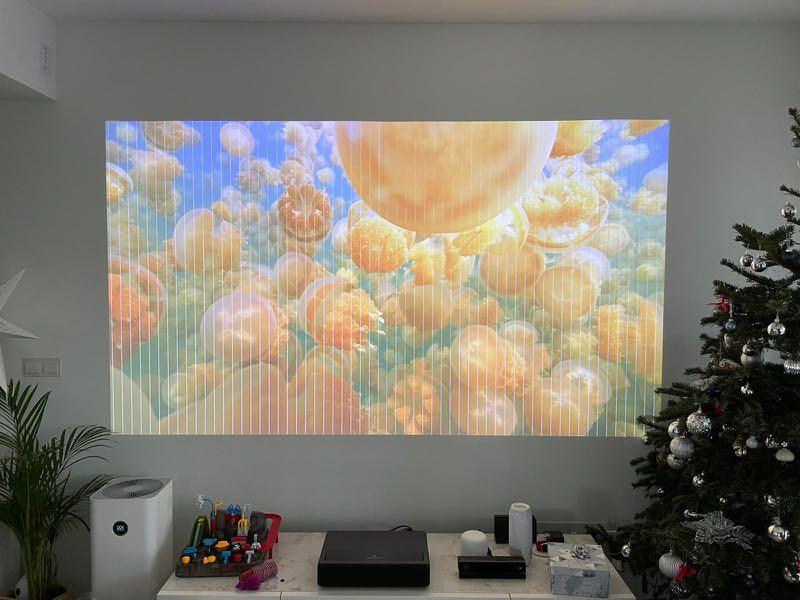 Xiaomi 4k laser UST projector stainless steel plate solve vertical ...