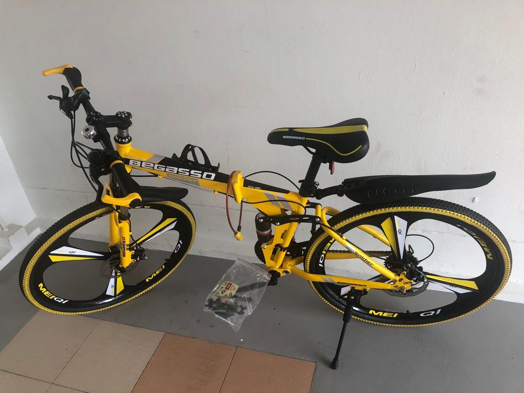 Begasso Foldable Mountain Bike, Sports Equipment, Bicycles & Parts ...