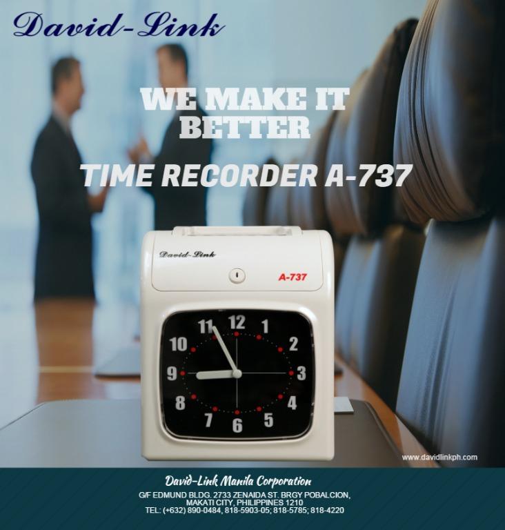 Bundy Clock Time Recorder with Free Time Card, Computers & Tech, Office ...