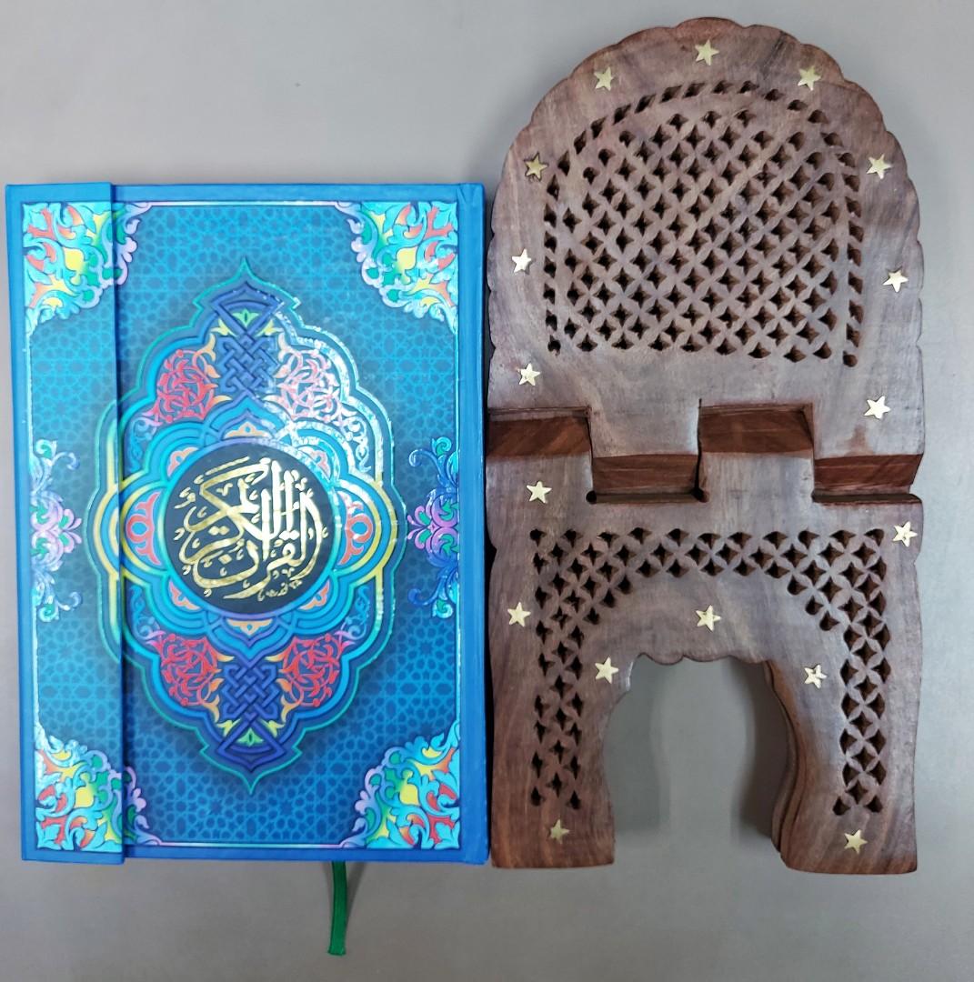 COMBO OFEER $$$ BIG FONT FOLD QURAN WITH REHAL, Books & Stationery, Non ...