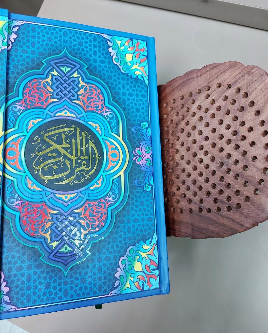 COMBO OFEER $$$ BIG FONT FOLD QURAN WITH REHAL, Books & Stationery, Non ...