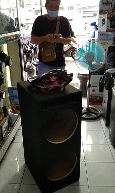 Dual L ported box for 12” subwoofers, Audio, Other Audio Equipment on ...