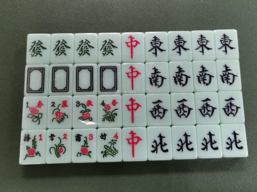[Eight n Crate] #40, #42, auto mahjong tile set available, jade green ...
