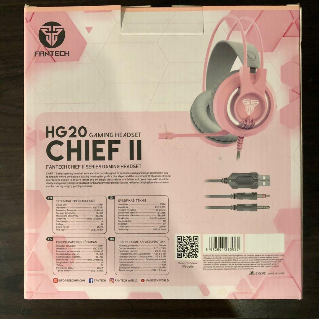 Fantech Sakura Pink Headset ONLY (stand not included), Audio ...