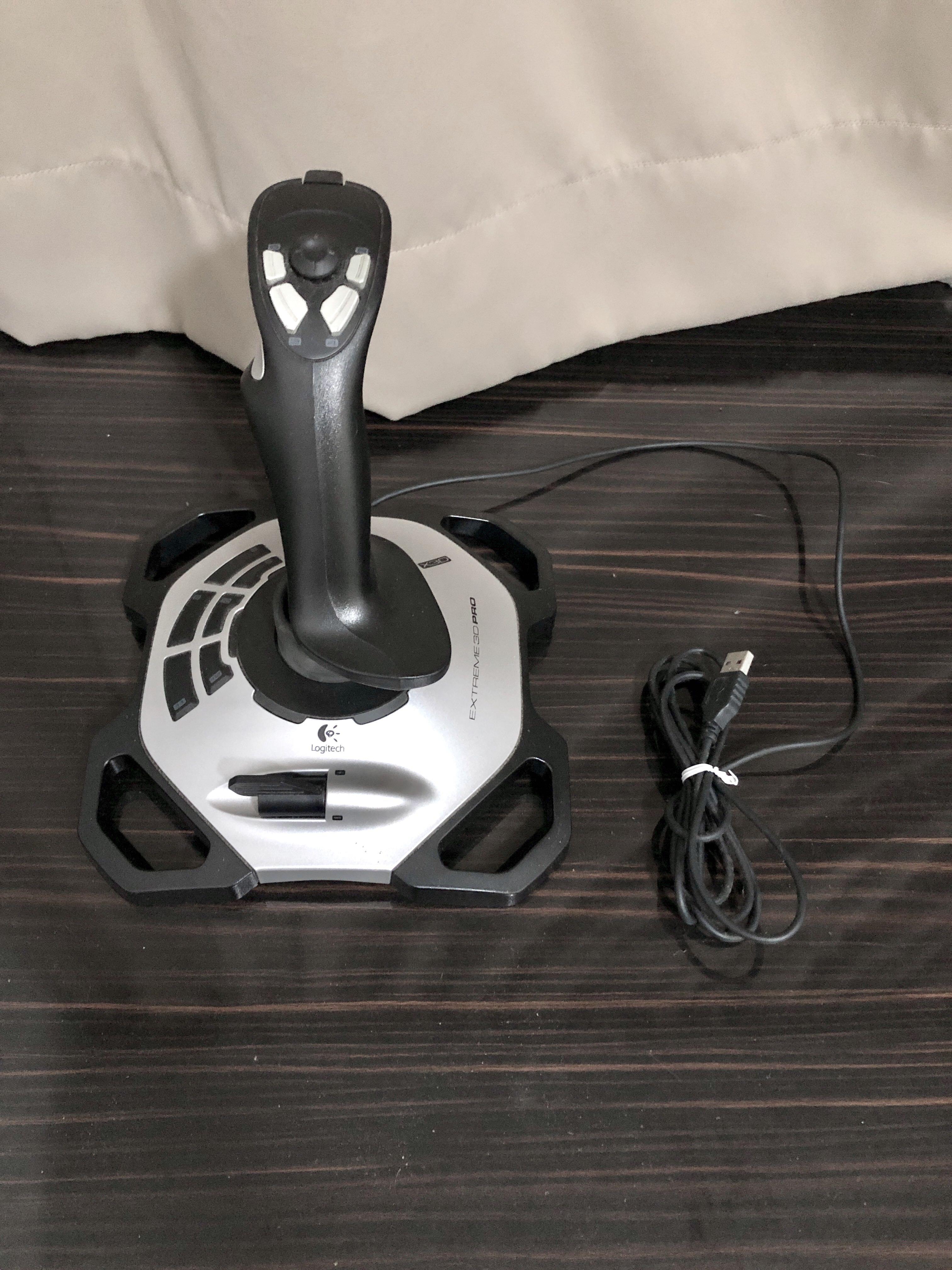 Logitech Extreme 3D Pro Flight Stick, Video Gaming, Video Game Consoles ...