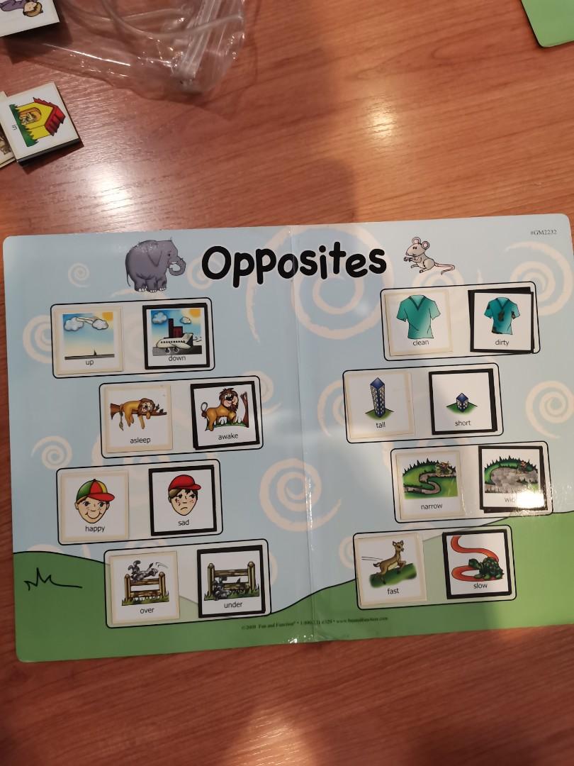 Mad magnet match game (opposites and associations), Hobbies & Toys ...