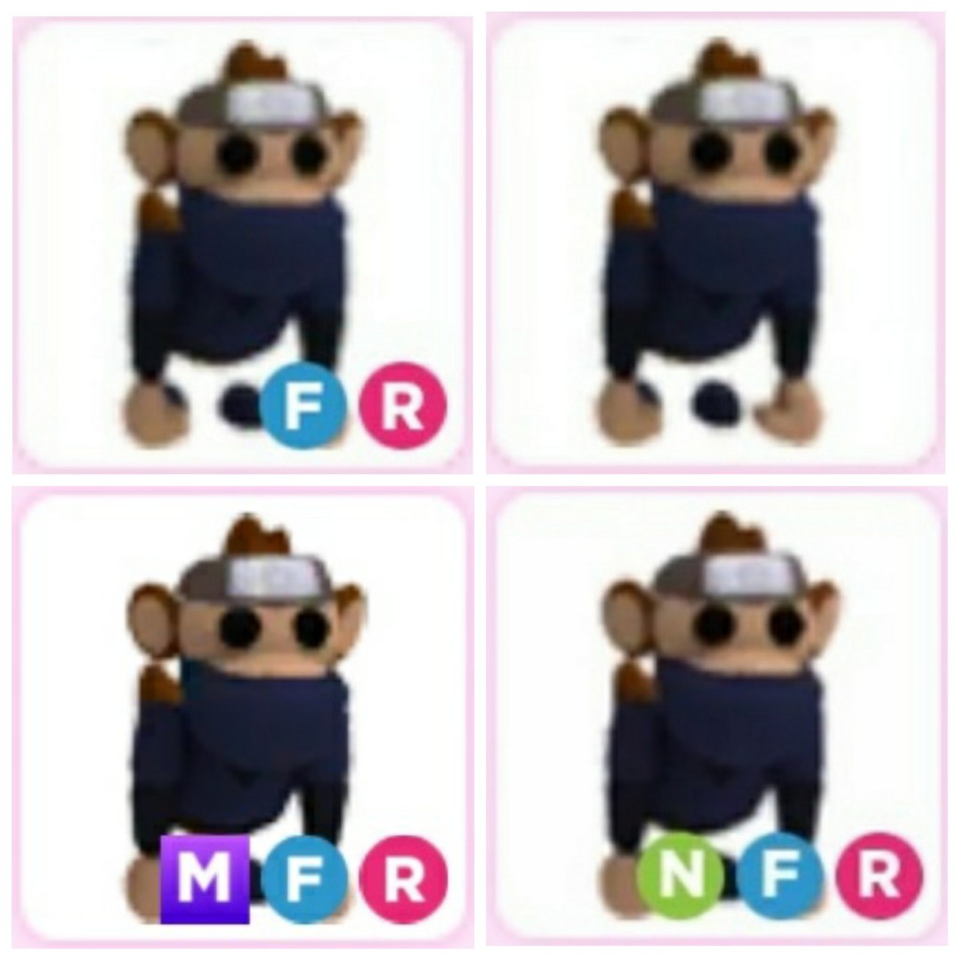 Ninja Monkey N Neon MFR Adopt me pet Roblox, Video Gaming, Gaming ...