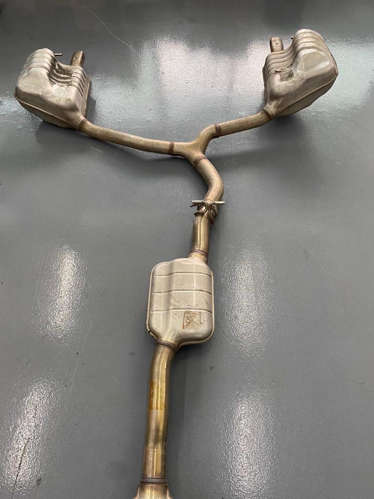 Original Mercedes Benz W205 AMG-Line C-Class Twin Exhaust set with full ...