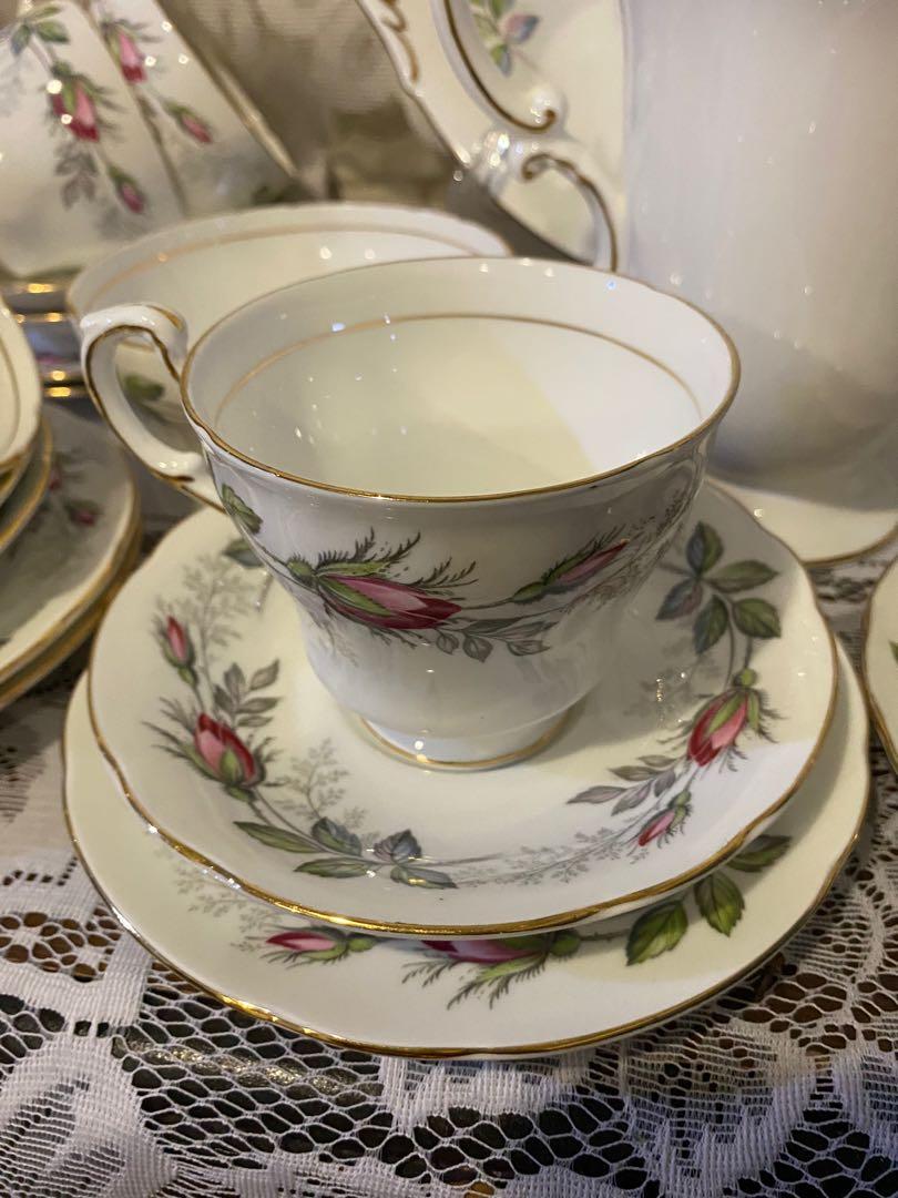 Paragon - Bridal Rose Teaset (34 pc), Hobbies & Toys, Memorabilia ...