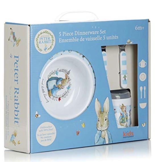 Peter Rabbit 5 piece Dinnerware Set - Beatrix Potter, Babies & Kids ...
