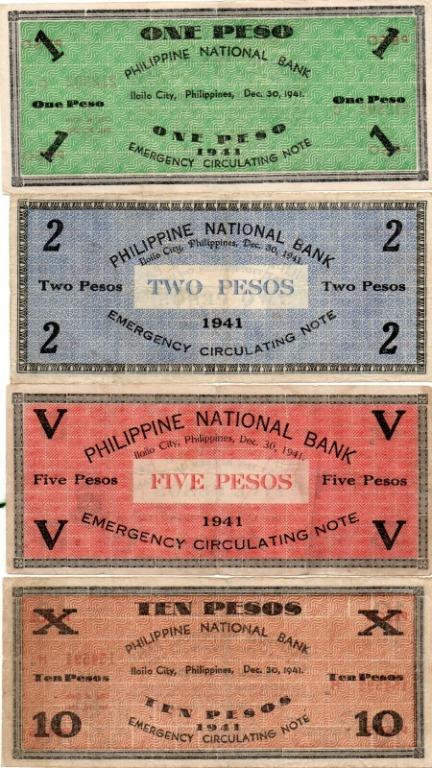 PHILIPPINE Guerrilla Money National Bank ILOILO Banknotes Collection ...