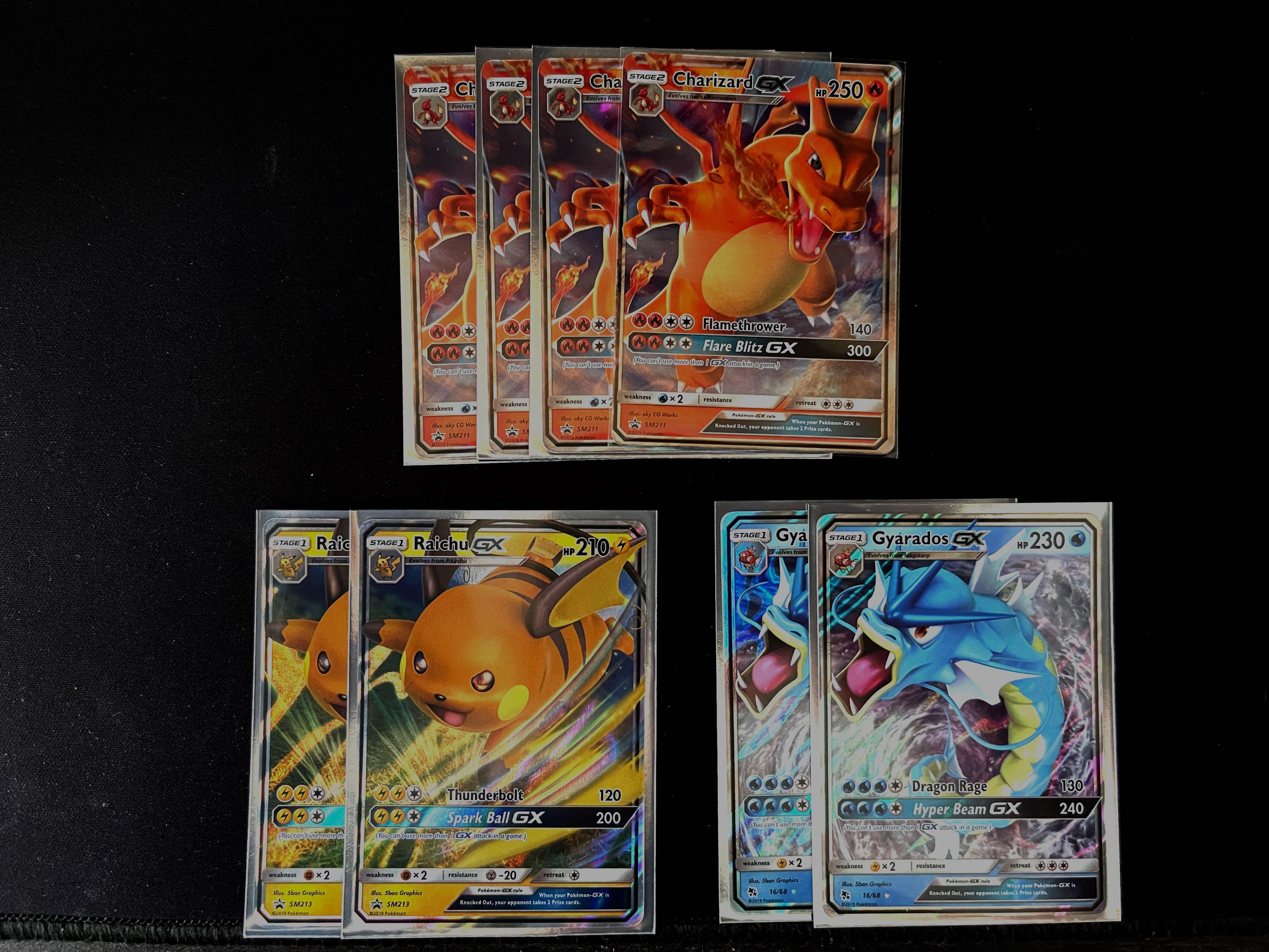 Pokemon Hidden fates, Zard, Gyara and Raichu, Hobbies & Toys, Toys ...