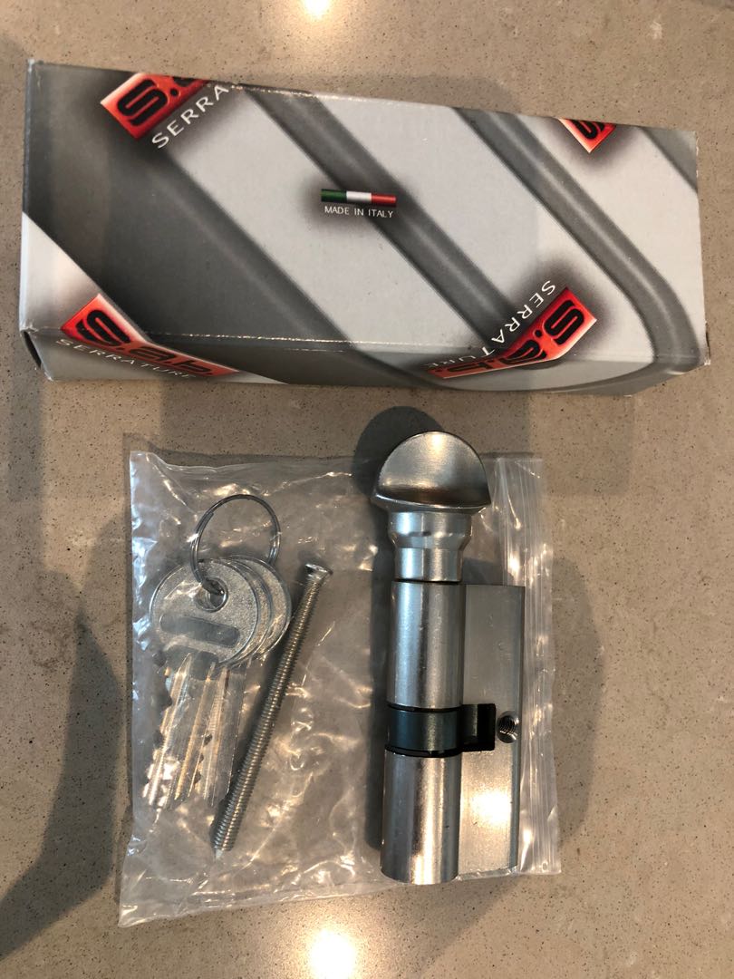SAB Italy Cylinder Lock, Everything Else on Carousell