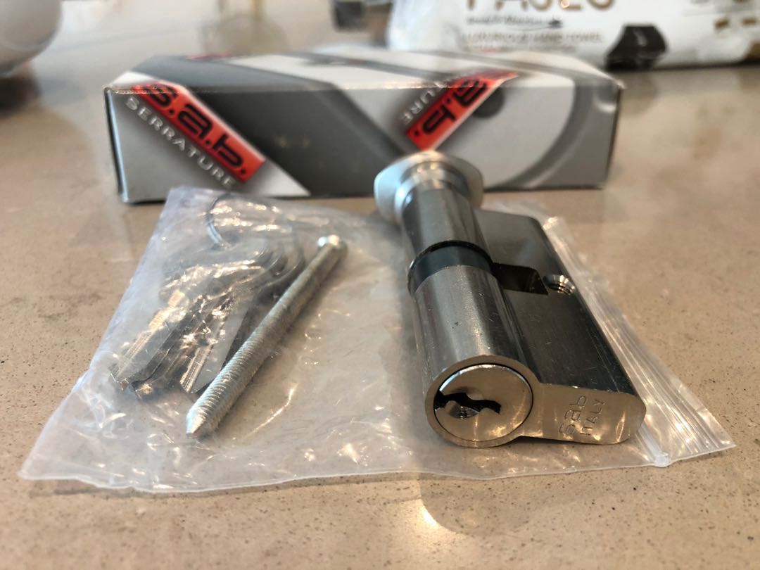 SAB Italy Cylinder Lock, Everything Else on Carousell