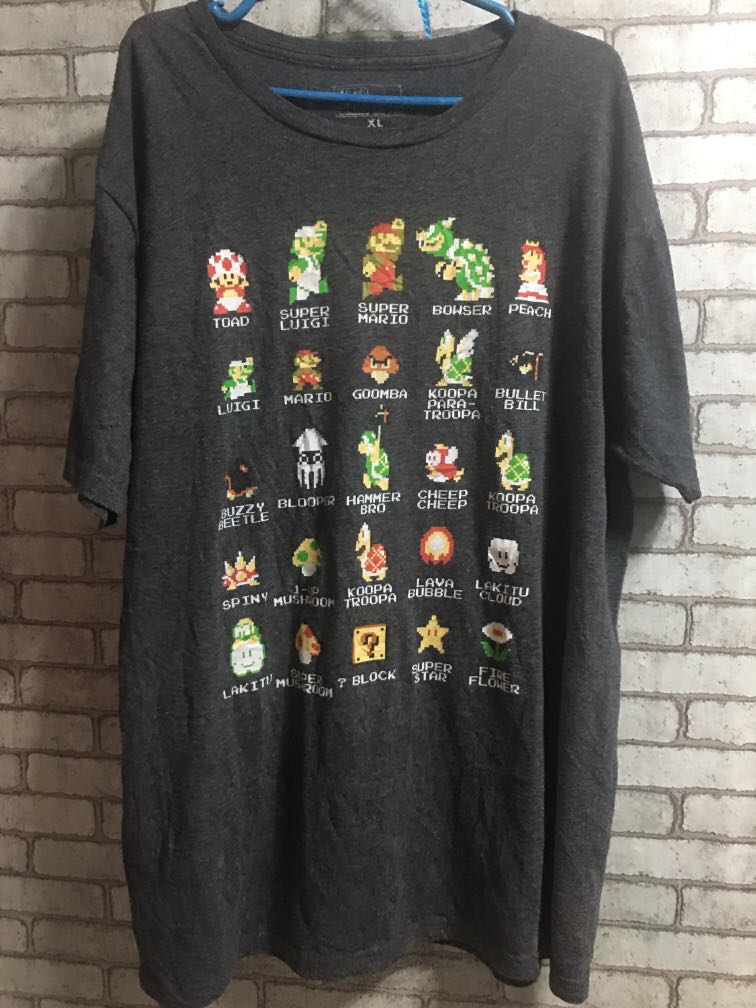 Super Mario Bros Official merchandise tshirt-XL, Men's Fashion, Tops ...