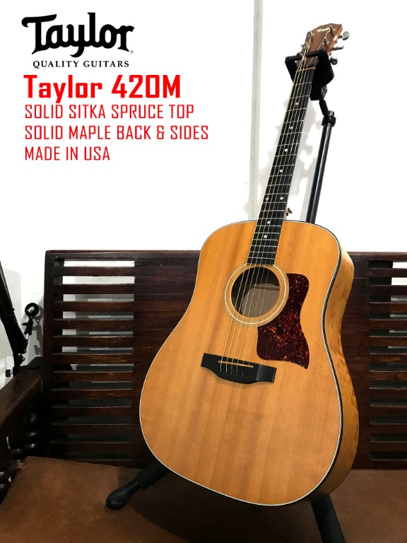 Taylor 420M USA Acoustic Guitar 57K, Hobbies & Toys, Music & Media ...