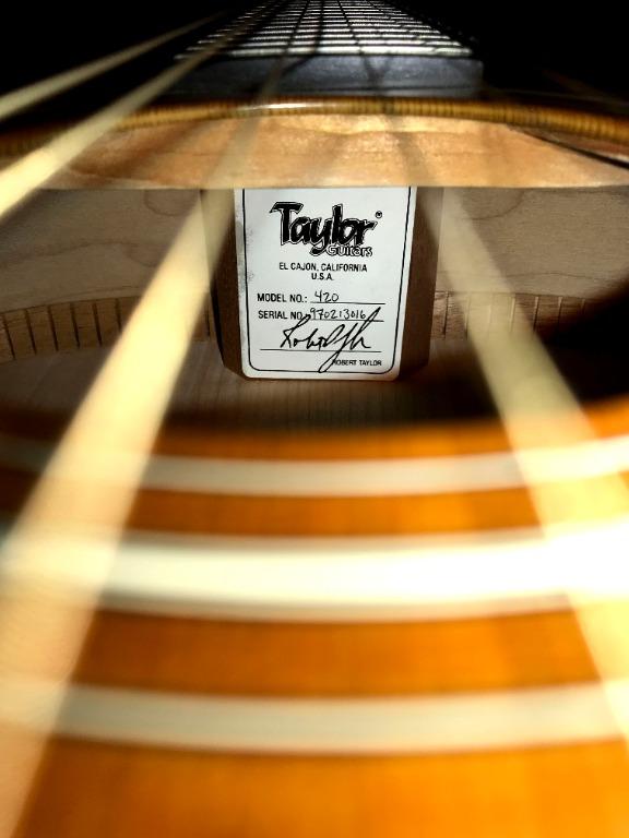 Taylor 420M USA Acoustic Guitar 57K, Hobbies & Toys, Music & Media ...
