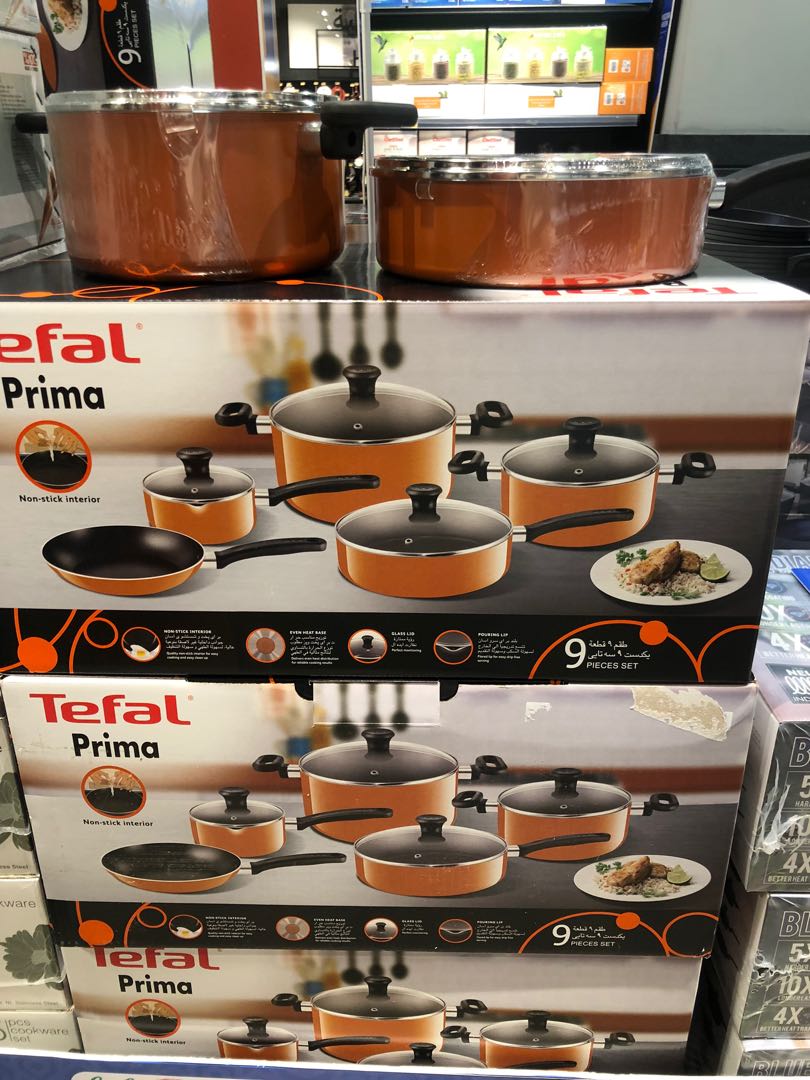 Tefal Prima 9 pc set, Furniture & Home Living, Kitchenware & Tableware ...