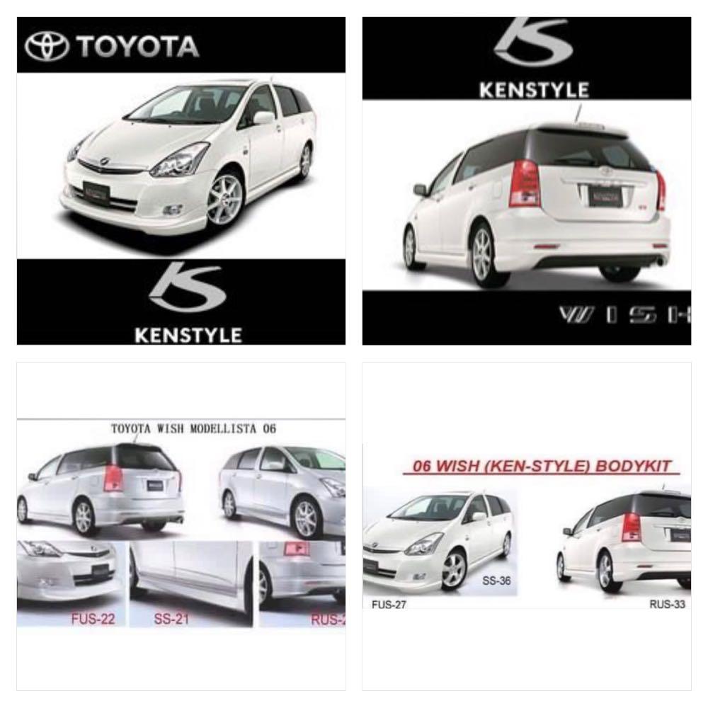 Toyota Wish 2003-2008 & 2009-2016 bodykit, Car Accessories on Carousell