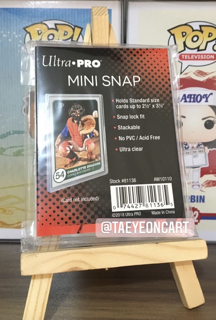 Ultra Pro Mini Snap Case w/ Acrylic Stand Photocard Holder, Hobbies ...