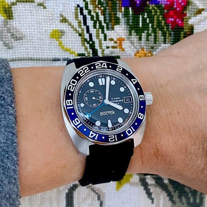 Vostok 'Batman GMT' Amphibia, Men's Fashion, Watches Accessories ...