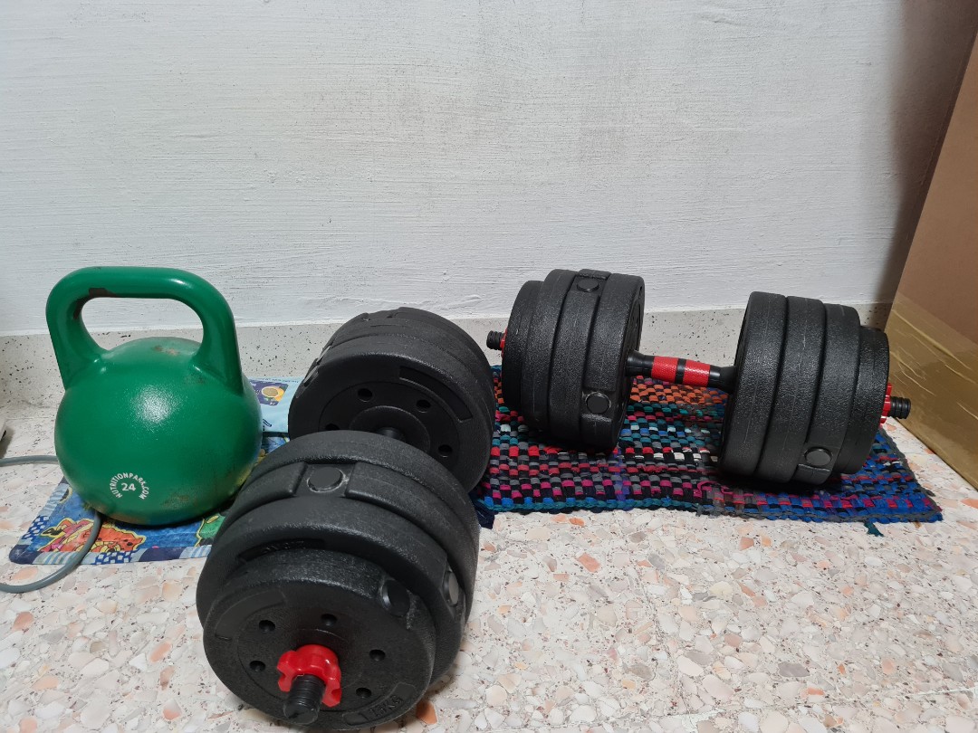 64 Kg, Sports Equipment, Exercise & Fitness, Weights & Dumbbells on ...