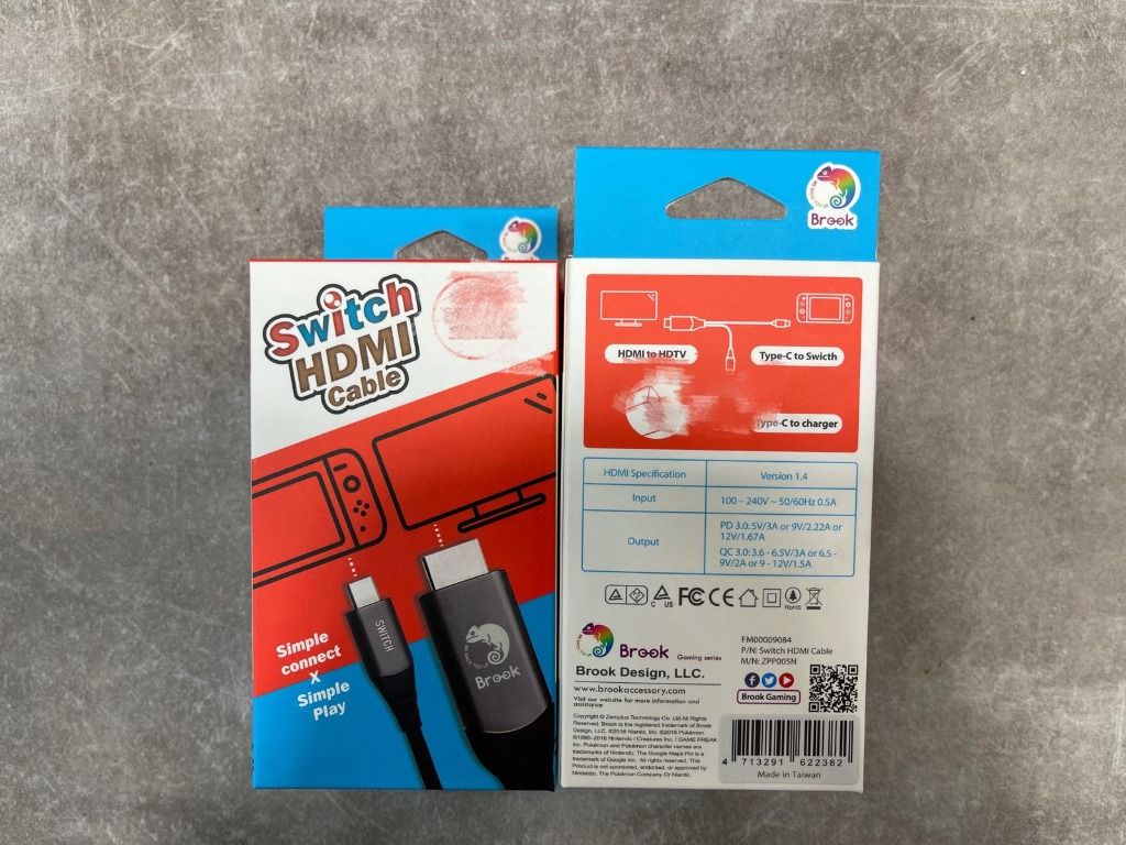 【全新行貨 門市現貨】台灣製Brook Switch HDMI Cable 取代Genki dock, 手提電話, 電話及其他裝置配件 ...