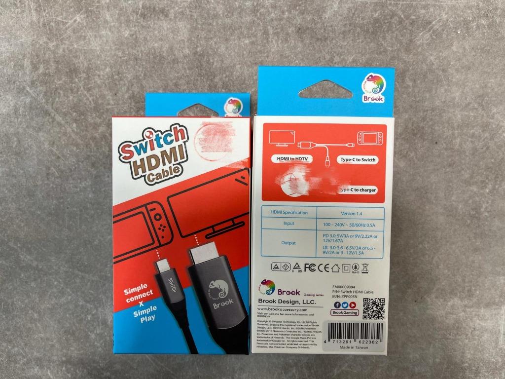 【全新行貨 門市現貨】台灣製Brook Switch HDMI Cable 取代Genki dock, 手提電話, 電話及其他裝置配件 ...