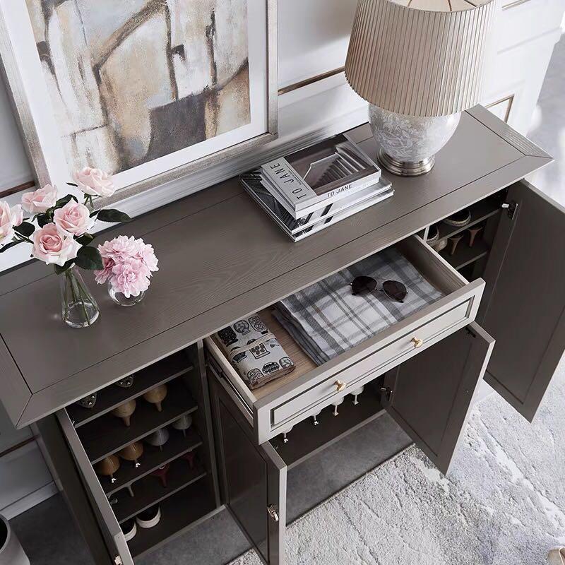 Shoe Cabinet Shoe Rack Sideboard Drawers Buffet Table Side Console ...