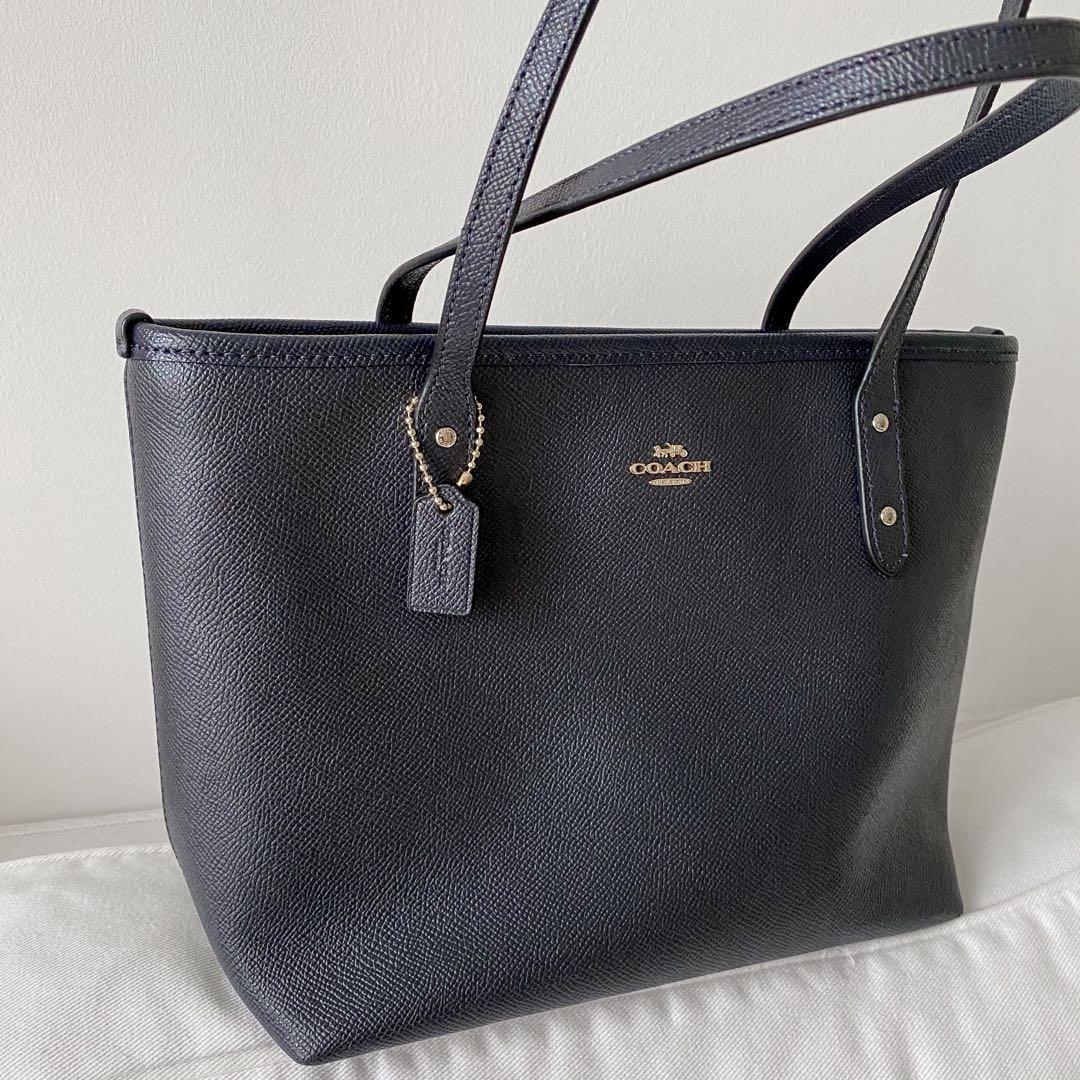 Coach Mini City Tote Bag in Midnight Blue, Women's Fashion, Bags ...