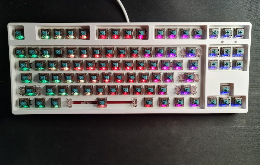 Custom TKL 87 key RGB Hotswappable Keyboard, Computers & Tech, Parts ...