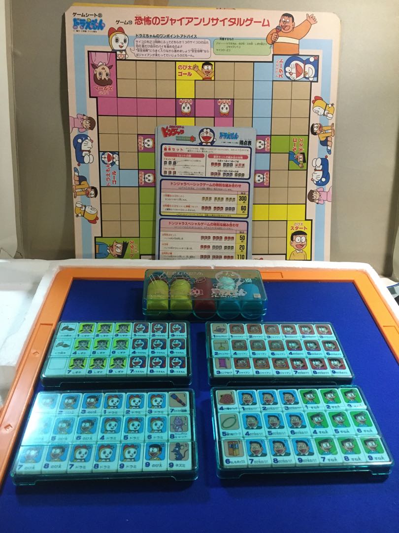 Doraemon Mahjong Set, Hobbies & Toys, Toys & Games on Carousell