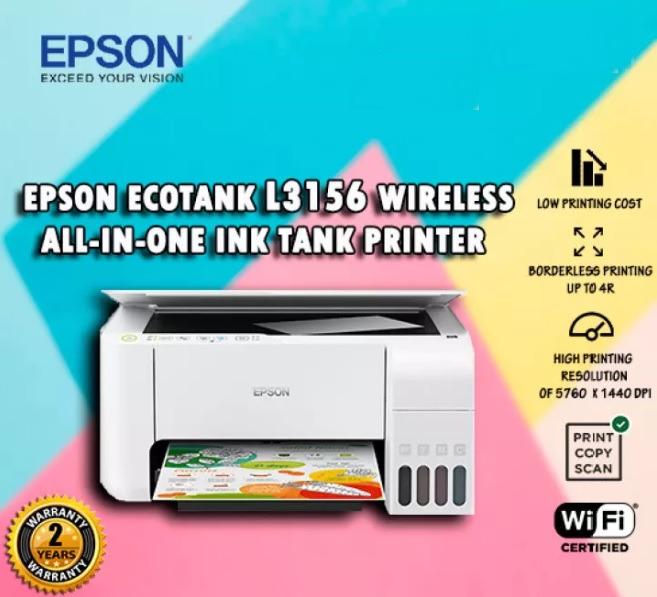 Epson L3156 3 In 1 Wifi Ink Tank Color Printer, Computers & Tech, Parts ...