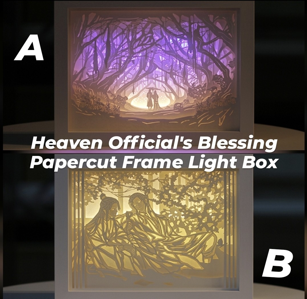 [INSTOCK] TGCF Papercut Frame Light box Heaven Official's Blessing Tian ...