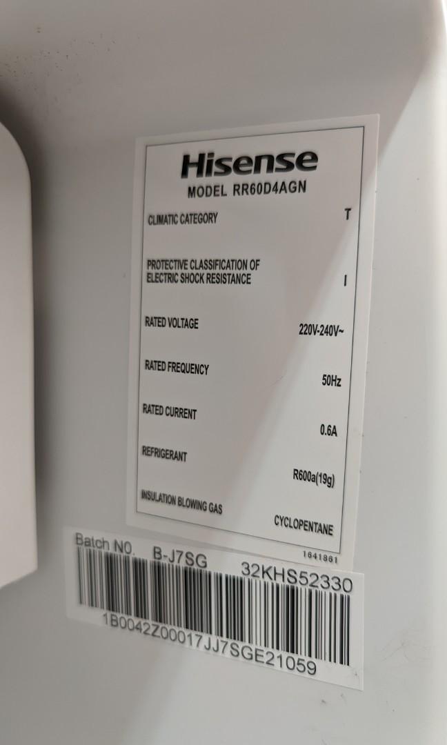 Hisense Mini Bar Hisense 60L Mini Fridge, TV & Home Appliances, Kitchen ...